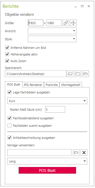 POS Sheet - visual-STORE Support