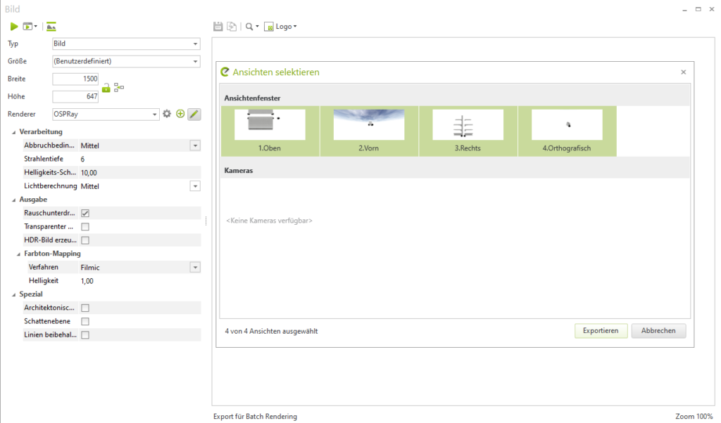 Batch Rendering - visual-STORE Support