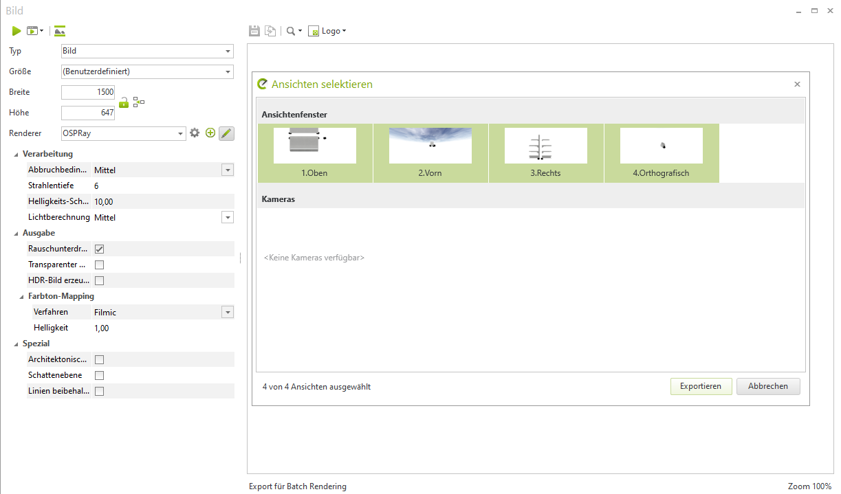 Batch Rendering - visual-STORE Support